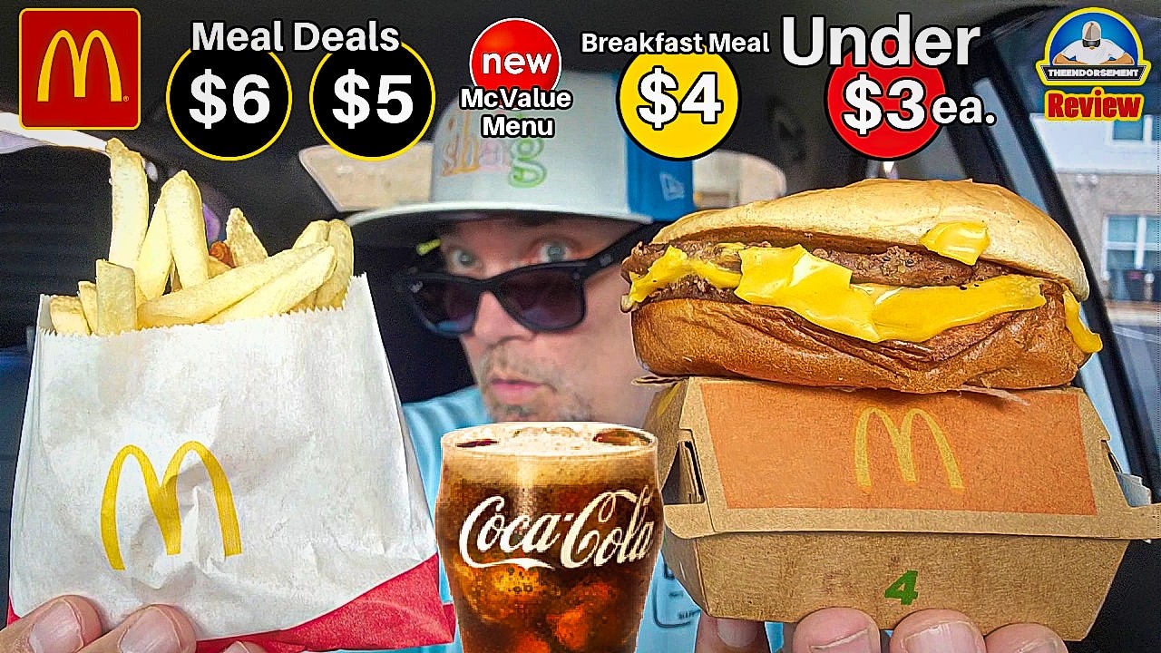 McDonald's® NEW McValue Meals & Value Menu! 💸 | McDouble Value Meal Review! 🍔 | theendorsement