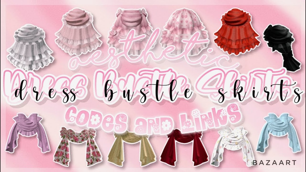 Bustle Skirt Prom Dress Codes and Links! | Roblox Bloxburg, Berry Avenue, Brookhaven