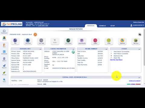 How to do Bank Products and transmit a return in Taxprolink?