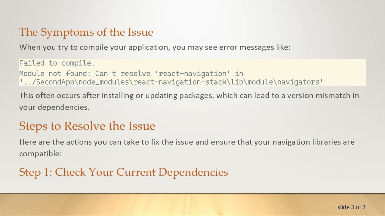 How to Fix the Can't resolve 'react-navigation' Error in React Native