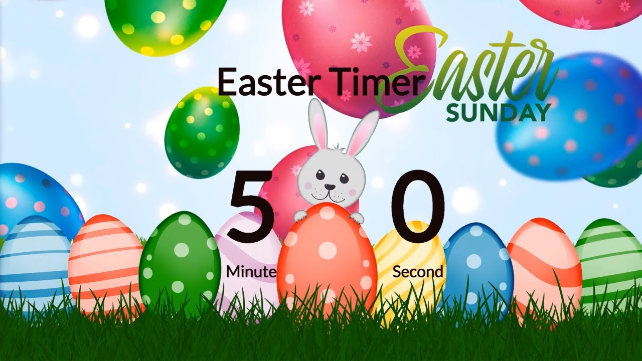 5 Minute Easter Countdown Timer With Piano Music