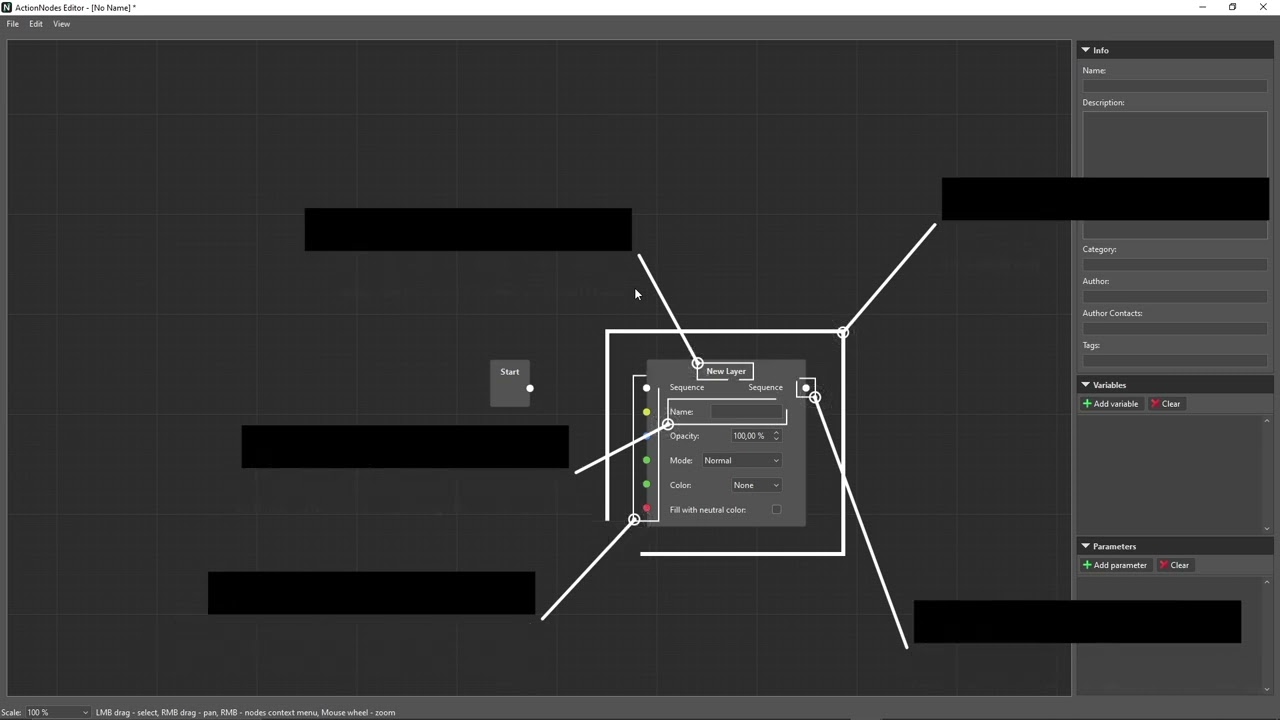 ActionNodes Editor UI