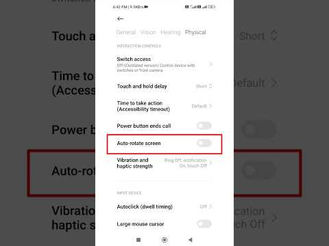 How to ON mobile auto rotate screen #shorts