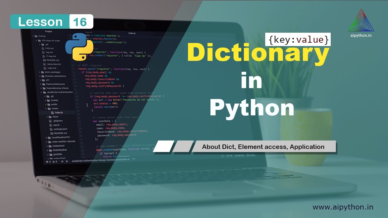 L16 | Dictionary in Python |Python Dictionary| Python Tutorial for Beginners