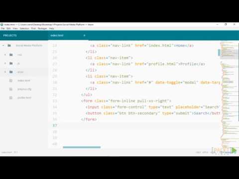 Learn Bootstrap 4 Projects Building Our Header and Navigation | packtpub com - Mind Luster