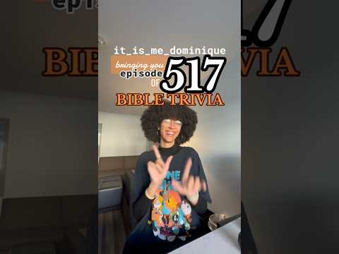 Bible Trivia #517 how did you do?!#bibletrivia #bible #biblefacts #trivia