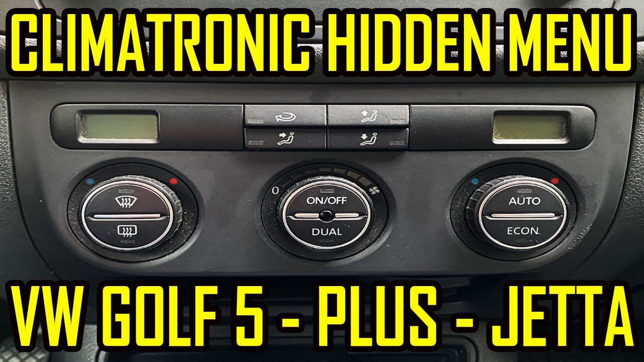 VW Golf 5 | Plus | Jetta Hidden Menu Climatronic