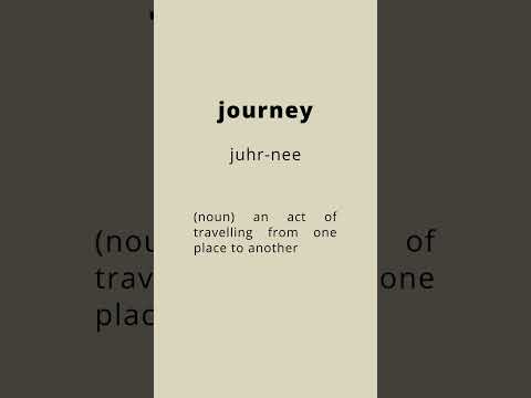 How to pronounce journey || Pronunciation and meaning