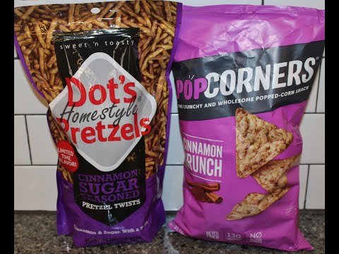 Dot’s Homestyle Pretzels Cinnamon Sugar Seasoned & PopCorners Cinnamon Crunch Review