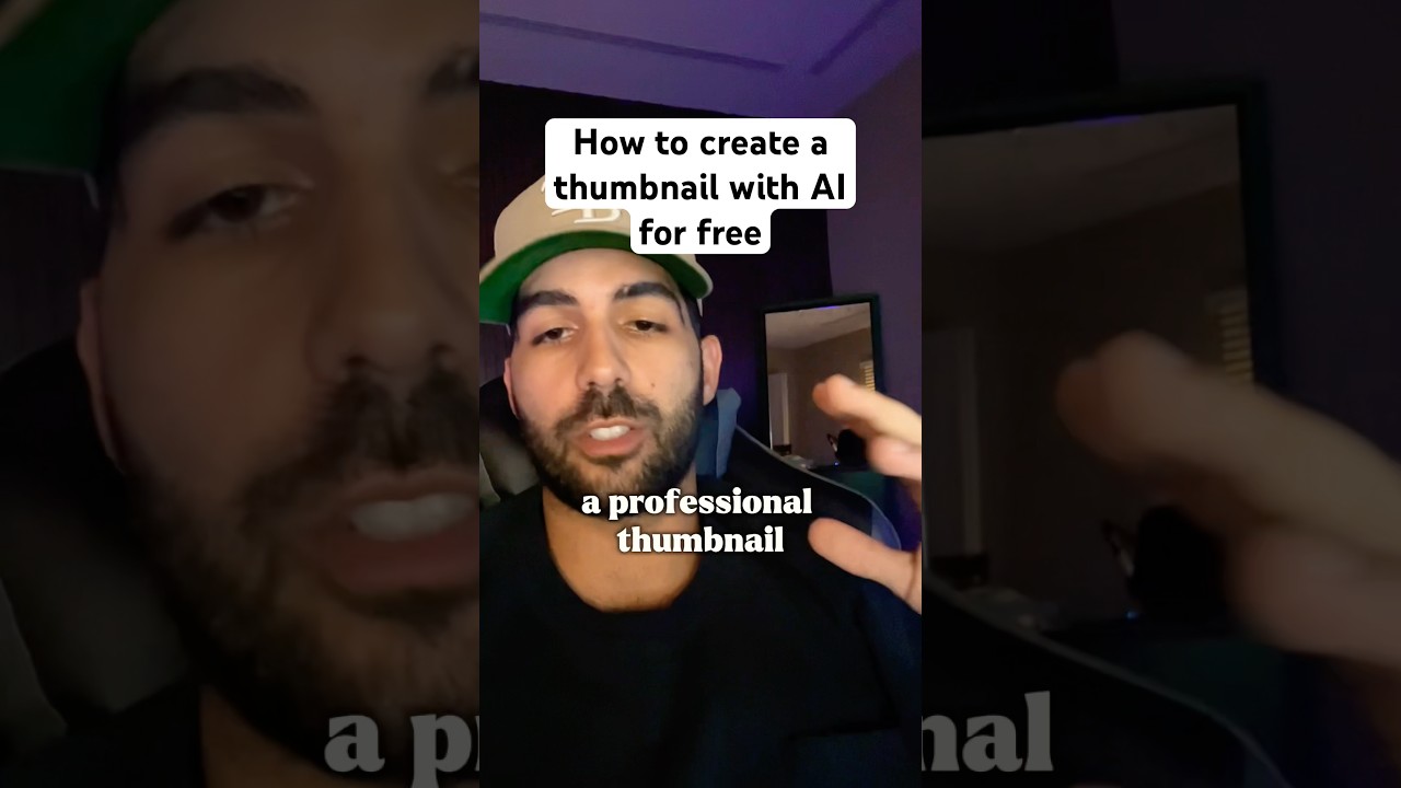 How to create a professional thumbnail with AI for free 💪