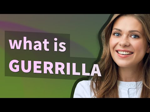 Guerrilla | meaning of Guerrilla