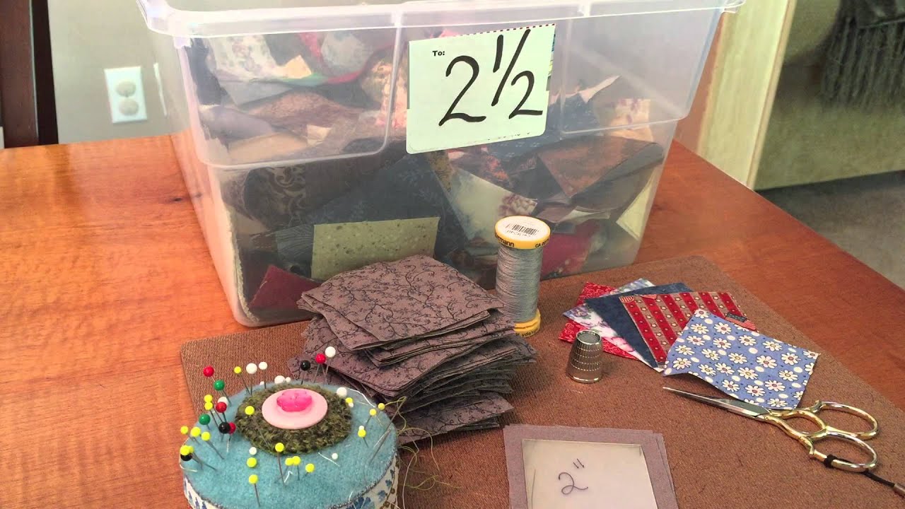 Scrappy Nine Patch Hand Piecing Project