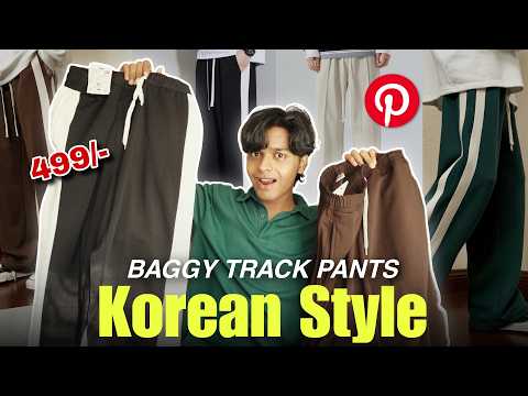 Korean Style Baggy Track Pants For Men At 499/- | From Amazon | PistarDreams