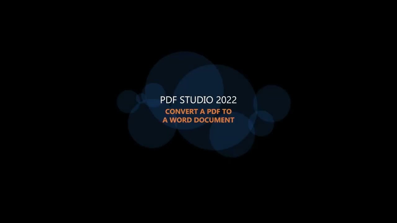 PDF Studio - Convert PDF to Word
