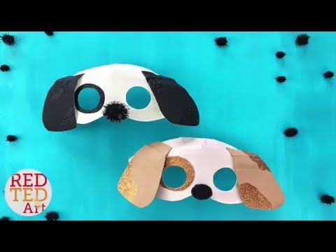 Easy Dog Mask DIY Year of the Dog Crafts for Kids Paper Plate Masks