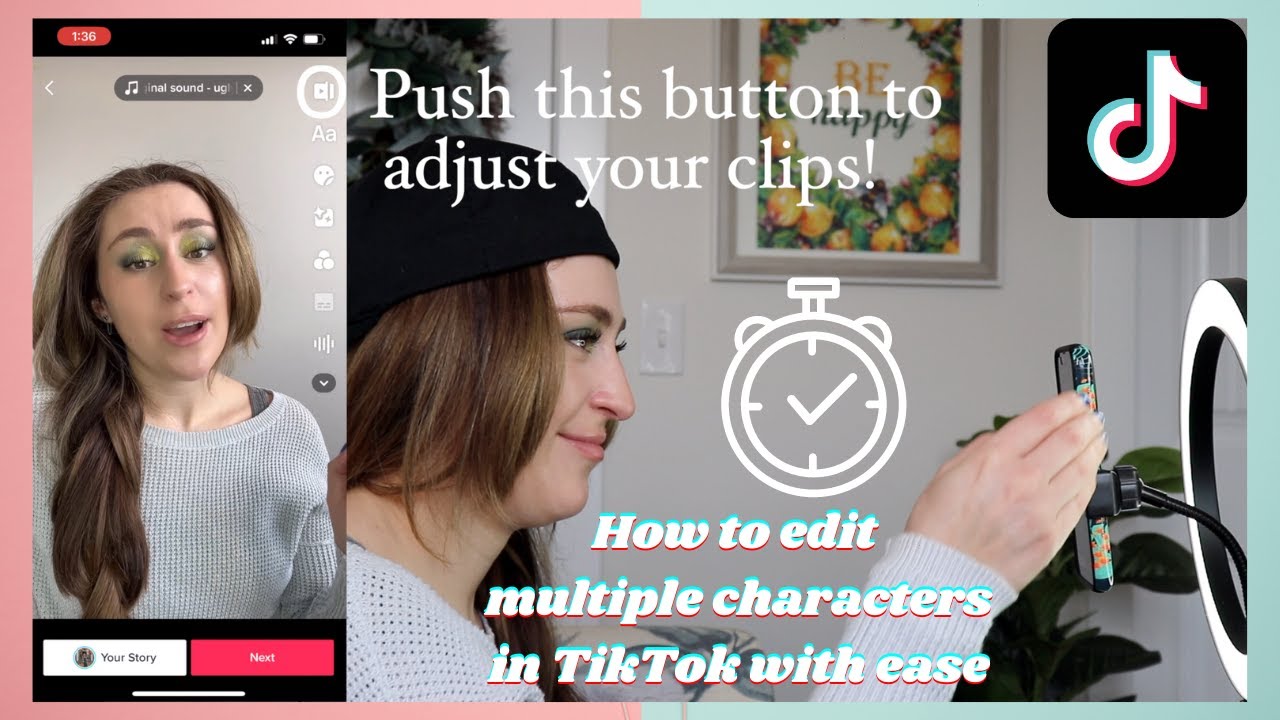 How To Edit Multiple Character Scenes in TikTok Using the Timer Function