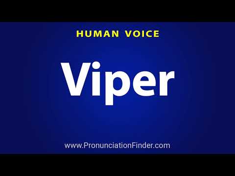 How To Pronounce Viper