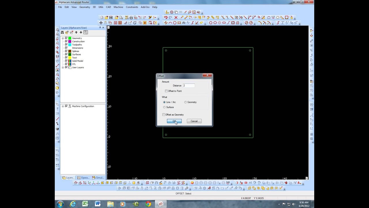 alphacam basic cad drawing