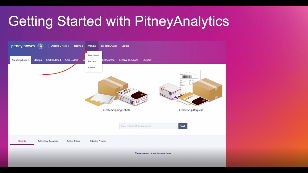 Getting Started with PitneyAnalytics