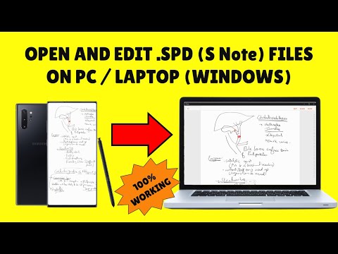 How To Open .SPD Files (Samsung S Note File) on Windows PC/Laptop