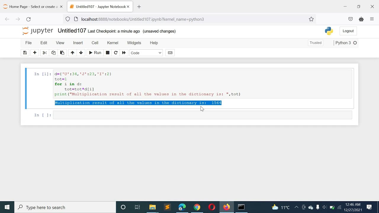 Python Program to Multiply All the Items in a Dictionary