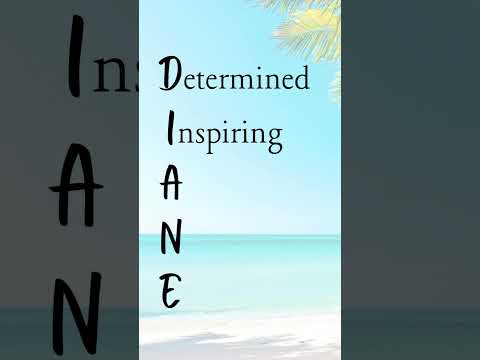 The meaning of Diane 💜