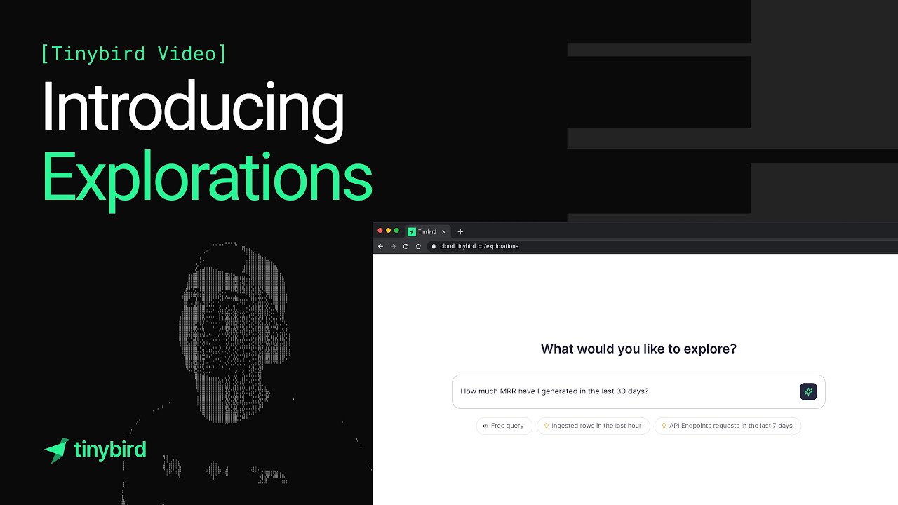 Introducing Explorations, a conversational AI for real-time analytics