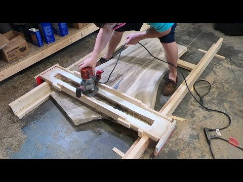 Live Edge Coffee Table - Full Build | from Hackberry Slab