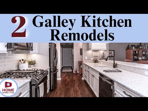 2 Galley Kitchen Renovation Design Ideas with More Open Concept