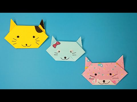Origami cat face step by step-Easy Tutorial for Beginners I Simply&Easy Origami