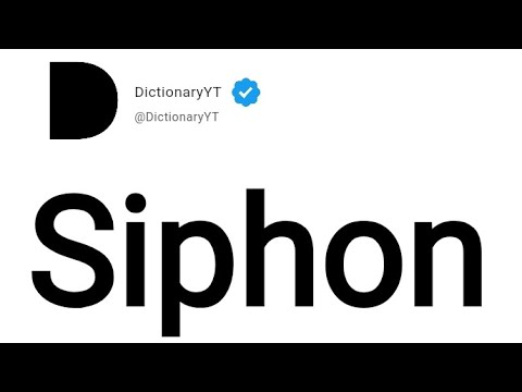 Siphon Meaning in English