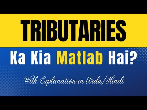 Tributaries Meaning in Hindi | 'Tributaries Ka Kya Matlab Hota Hai' | Hindi/Urdu Explanation Includ