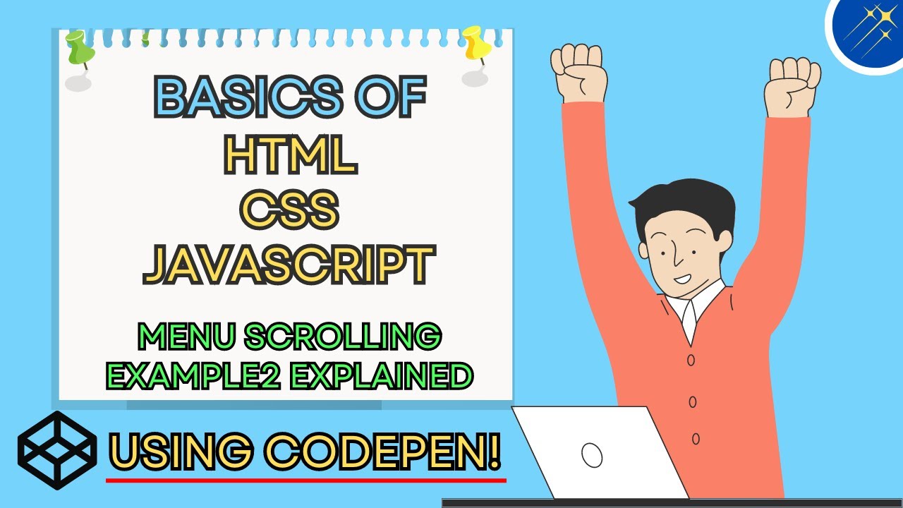 Scrolling Menu Example  | HTML, CSS, JavaScript Course for Beginners and Students | Tutorial Part 7
