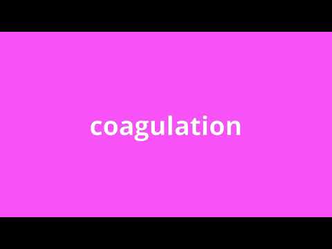 what is the meaning of coagulation
