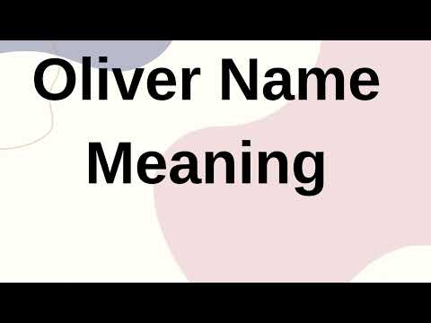 Oliver Name Meaning