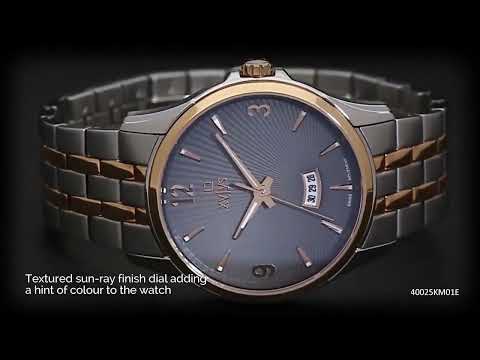 Buy Online Xylys Quartz Analog with Date Grey Dial Two Toned Stainless ...