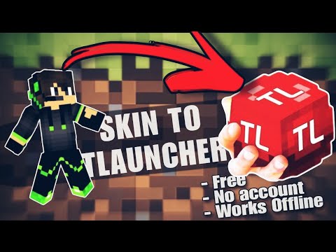 How to set your skin in Tlauncher Free, No account needed and works offline #tutorial #minecraft