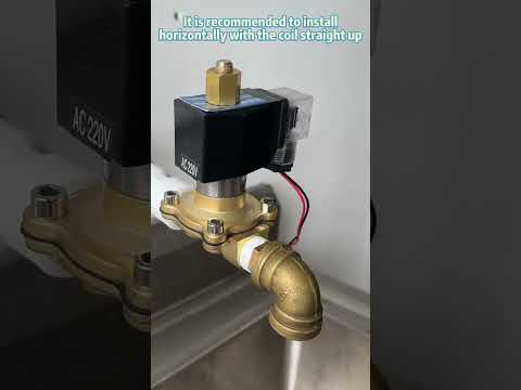 How to install normally open solenoid valve