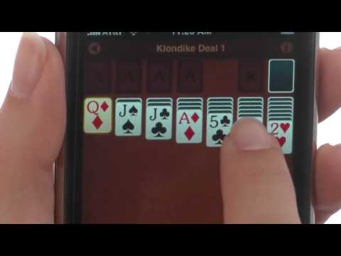 Solitaire app - iPhone App Demo by iPhoneAppDemos.tv
