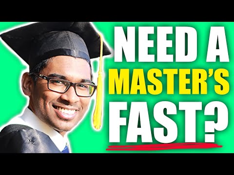 How to Get a Master's FAST & CHEAP