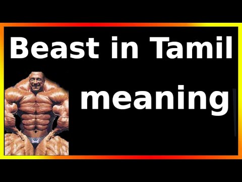 beast meaning in tamil