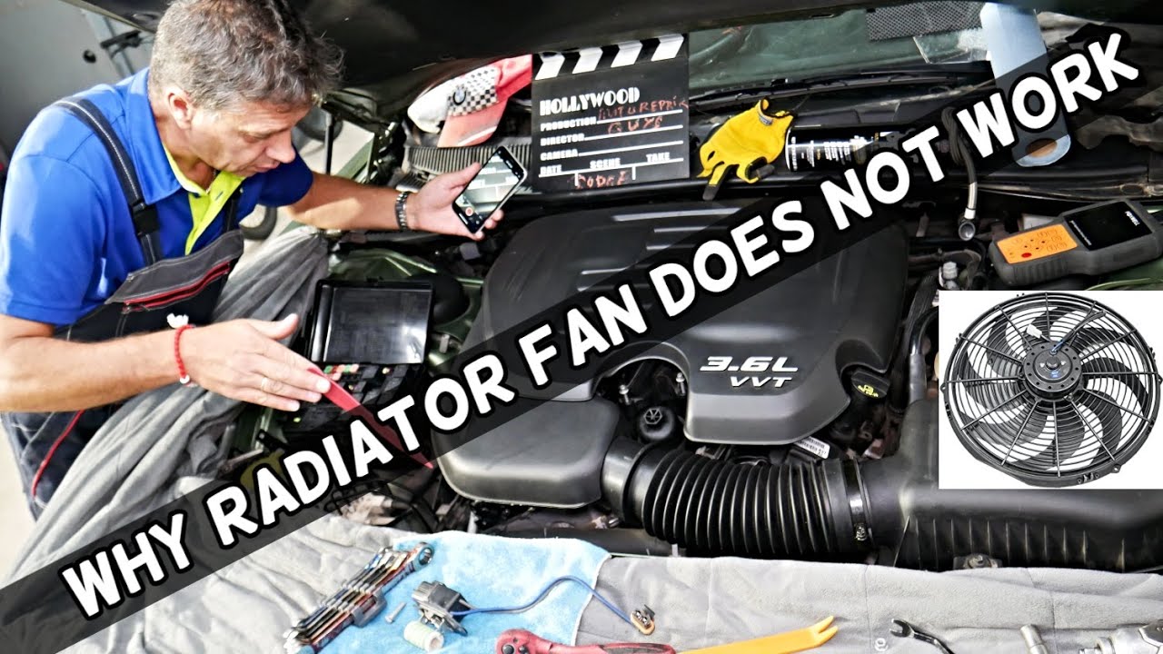 DODGE CHARGER RADIATOR FAN DOES NOT WORK, FAN NOT WORKING, OVERHEATING