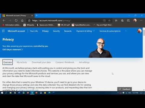 How to View and Delete Privacy information in Microsoft Cloud Windows 10 Privacy Oct 5th 2020