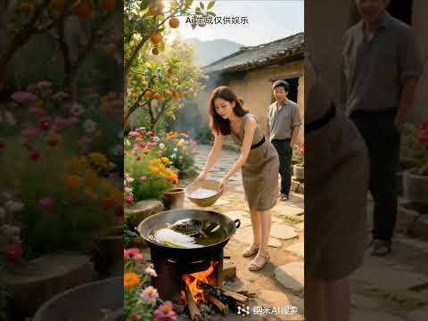 #Farmer's Life #Firewood stove #stew with iron pot #Isn't it fragrant #Boo absurd video