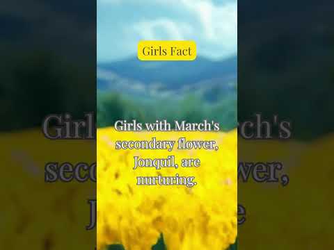 March Secondary Birth Month Flower: The Nurturing Jonquil 🌷 What Makes March Girls Special? #shorts
