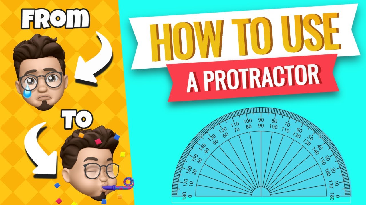 Measuring Angles with a Protractor - FULL LESSON, PRACTICE PROBLEMS, AND SOLUTIONS!