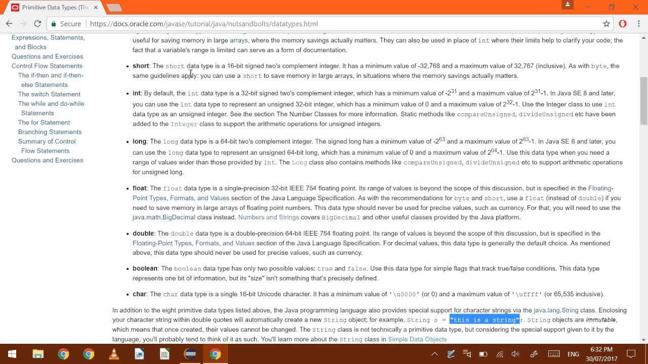 Java variables and data types (String, int, double)
