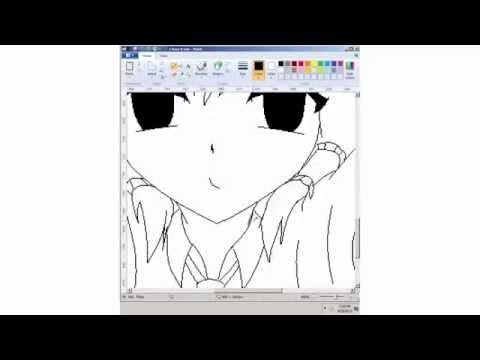 Drawing touhou characters (lineart)