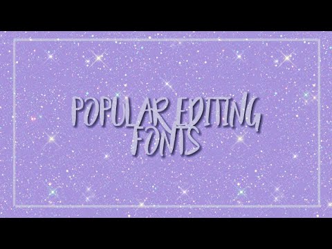 Popular edit fonts | DaFont links in des