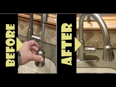 pullout faucet not going in or out? fix it for cheap